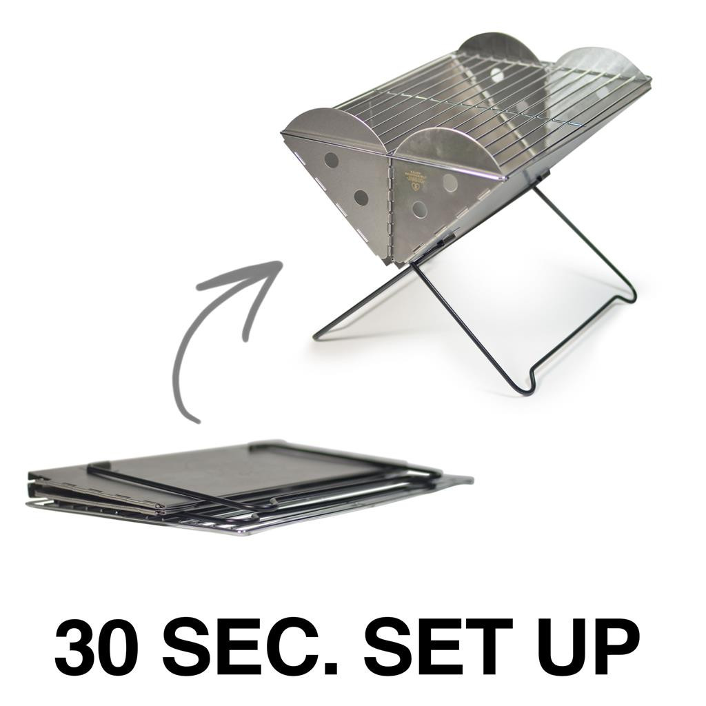 Grand Barbecue pliable UCO Flatpack Grill & Firepit - 4 personnes