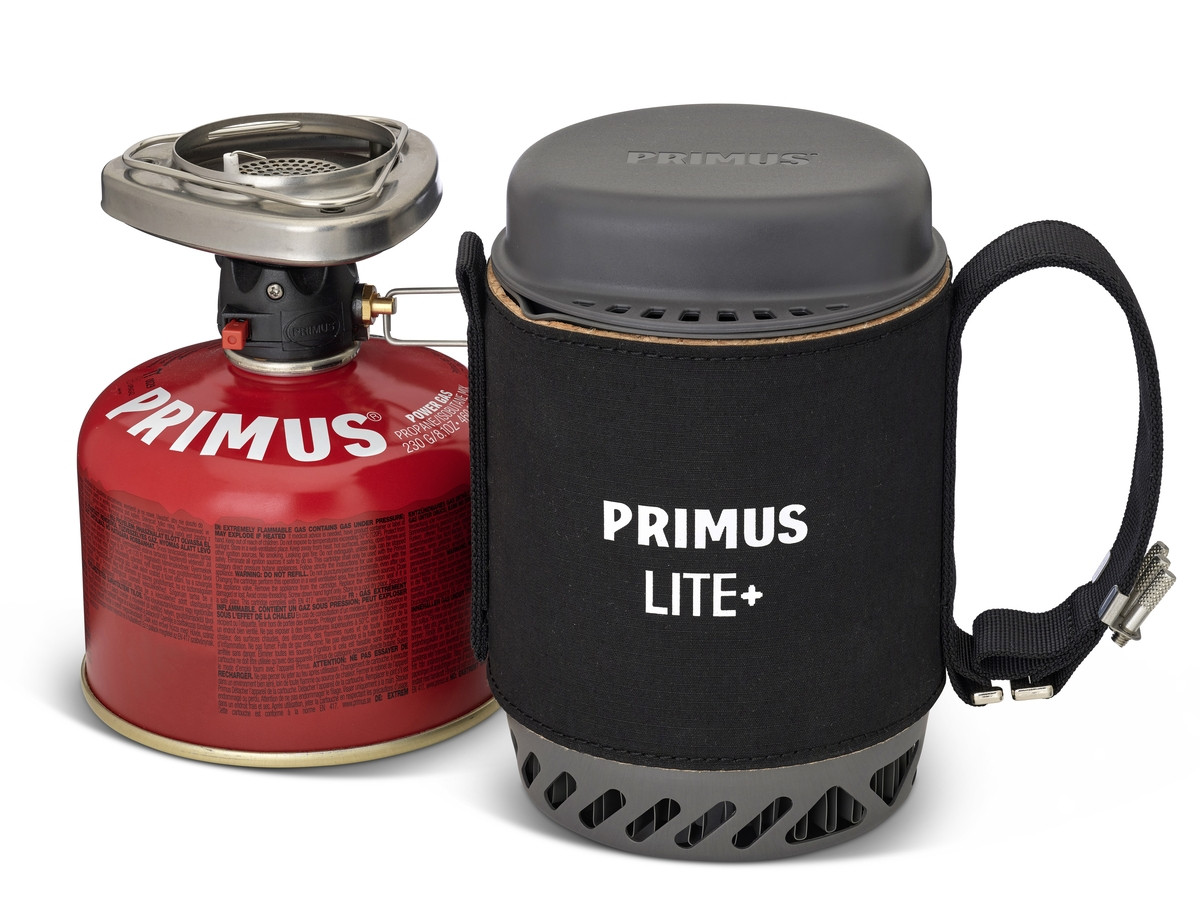 Réchaud à gaz Primus Lite Plus : brûleur optimisé + casserole 0,5L