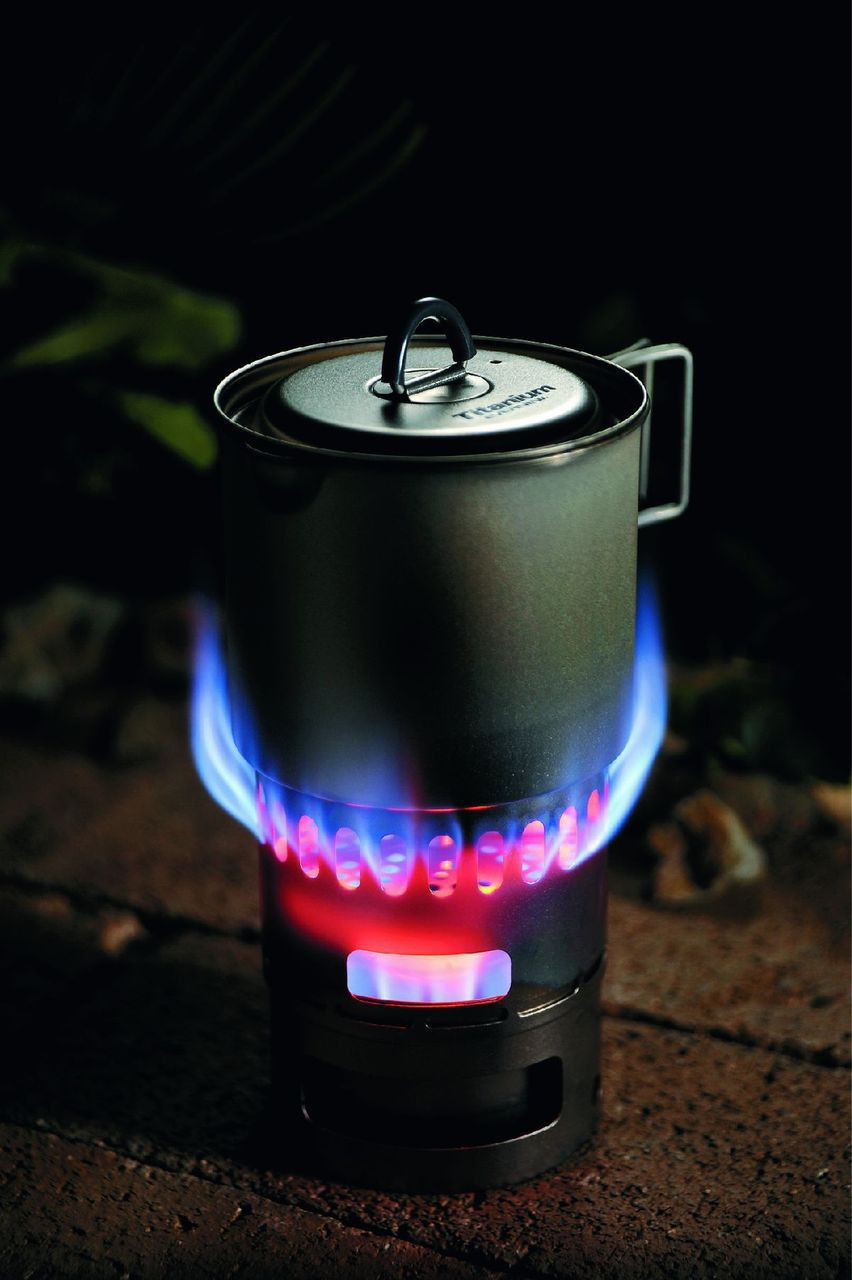 Evernew Ti DX Stand - Support en titane pour réchaud à alcool - EBY257