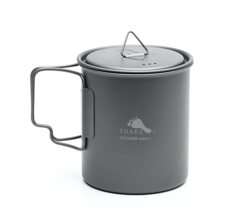Tasse ultralégère Toaks Light Titanium 450 ml Cup avec couvercle ...